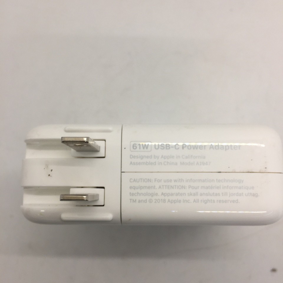 Original 61W USB-C AC Adapter Charger for Apple MacBook Pro 13" A1718 ...