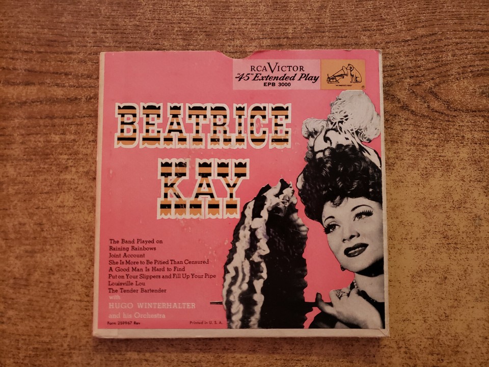 1952 VERY GOOD++ Beatrice Kay ?– Beatrice Kay 8 HIT SONGS EPB3000 TWO ...