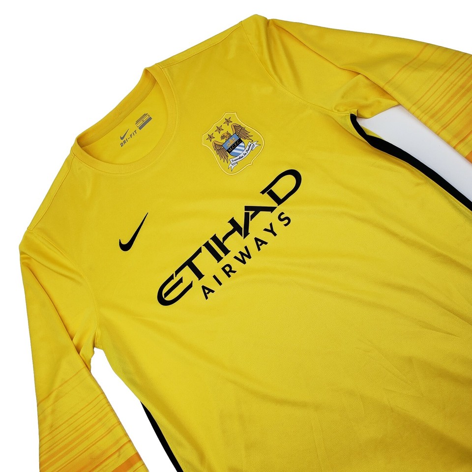 2015-2016 Nike Manchester City Etihad Airways Goalkeeper Jersey Third ...