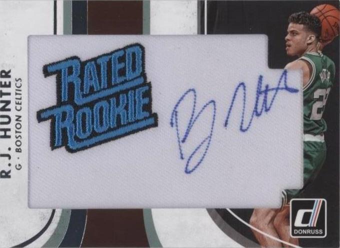 2015-16 Panini Donruss - Rated Rookie Signature Patches R.J. Hunter #14 ...