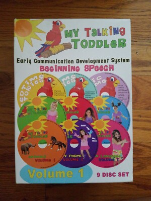 My Talking Toddler Beginning Speech Development System 9 Disc Set Vol 1 ...