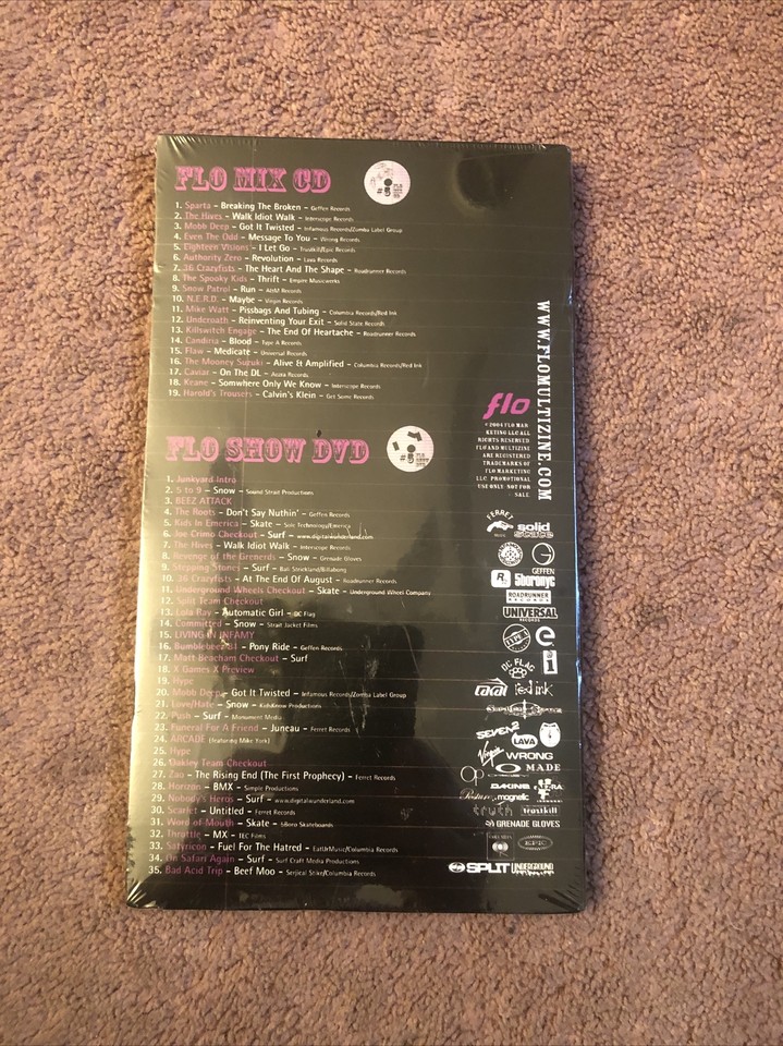 New! "FLO MULTIZINE Volume 5" (CD+DVD+PRINT 2004) Music Sports Life New ...