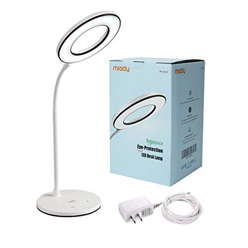 Miady LED Desk Lamp Eye-Caring Table Lamp 3 Color Modes with 4 Levels ...