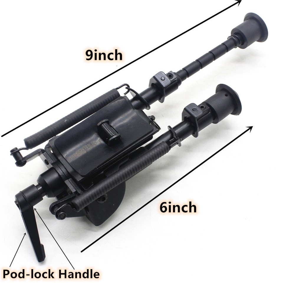 6/9/13/27''Rifle Bipod Adjustable Spring Return Heavy Duty Tiltable ...