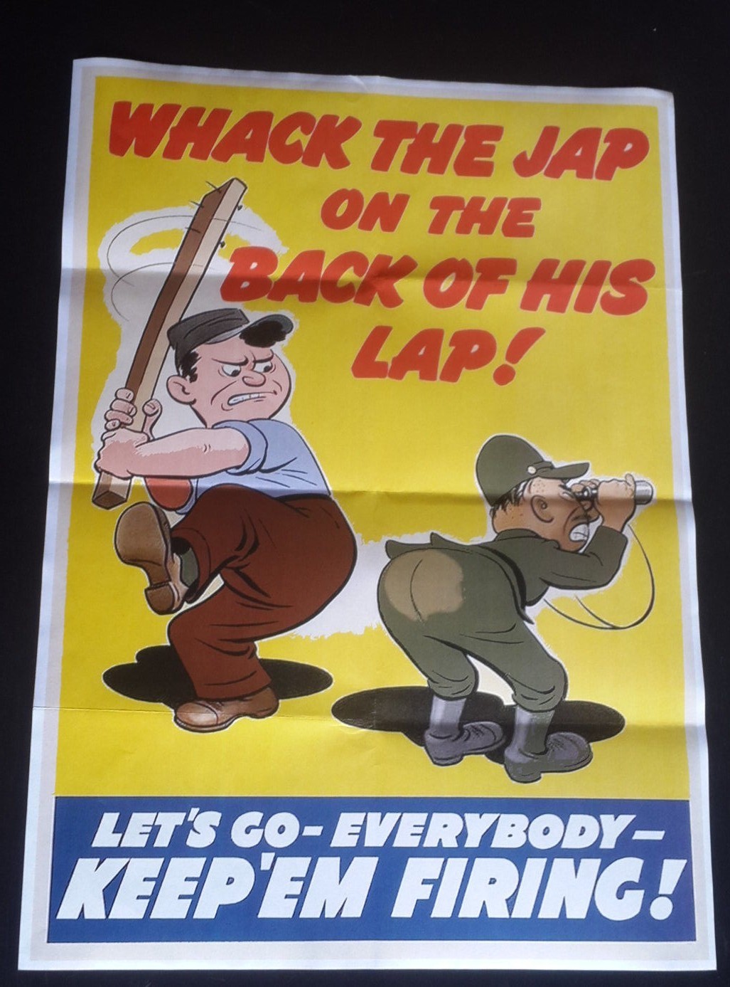 1942 WW2 USA AMERICA ANTI AXIS JAPAN TOJO WAR ARMY SOLDIER PROPAGANDA ...