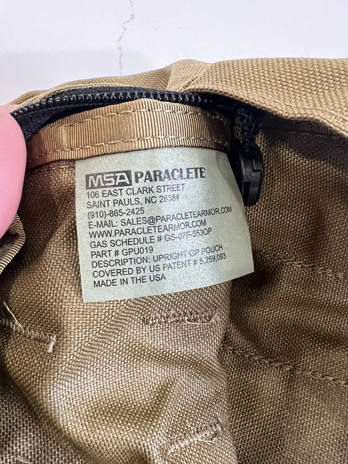 MSA Paraclete Coyote Upright General Purpose GP Pouch - CAG Delta SOF ...