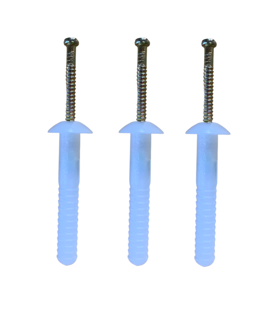 5mm x 25mm Mushroom Head Nylon Knock In / Nylon Nail In Plug - 500pcs ...