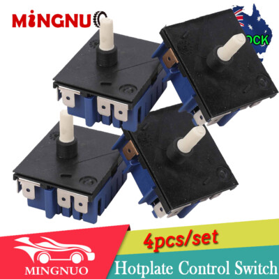 4pcs Cooktop/Range/Hot Plate/Oven Control Switch Compatible with ...