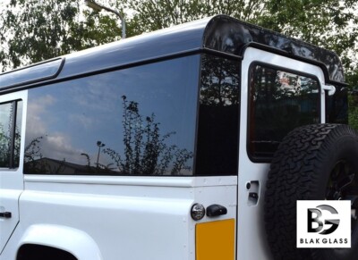 BlakGlass Panoramic Glass Windows Roof Side Kit for Land Rover Defender ...