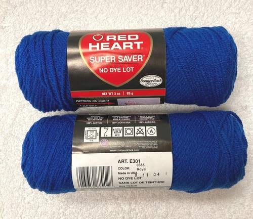 New Red Heart 3 oz Skeins Yarn You Choose Green Periwinkle Blue and ...
