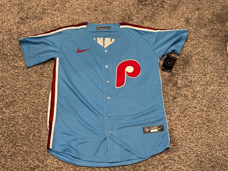 NWT Men’s Nike Trea Turner Phillies Powder Blue Jersey Small S | eBay