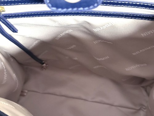 NWT BRAHMIN MONIQUE STRIPPED STRAW HANDBAG TOTE | eBay