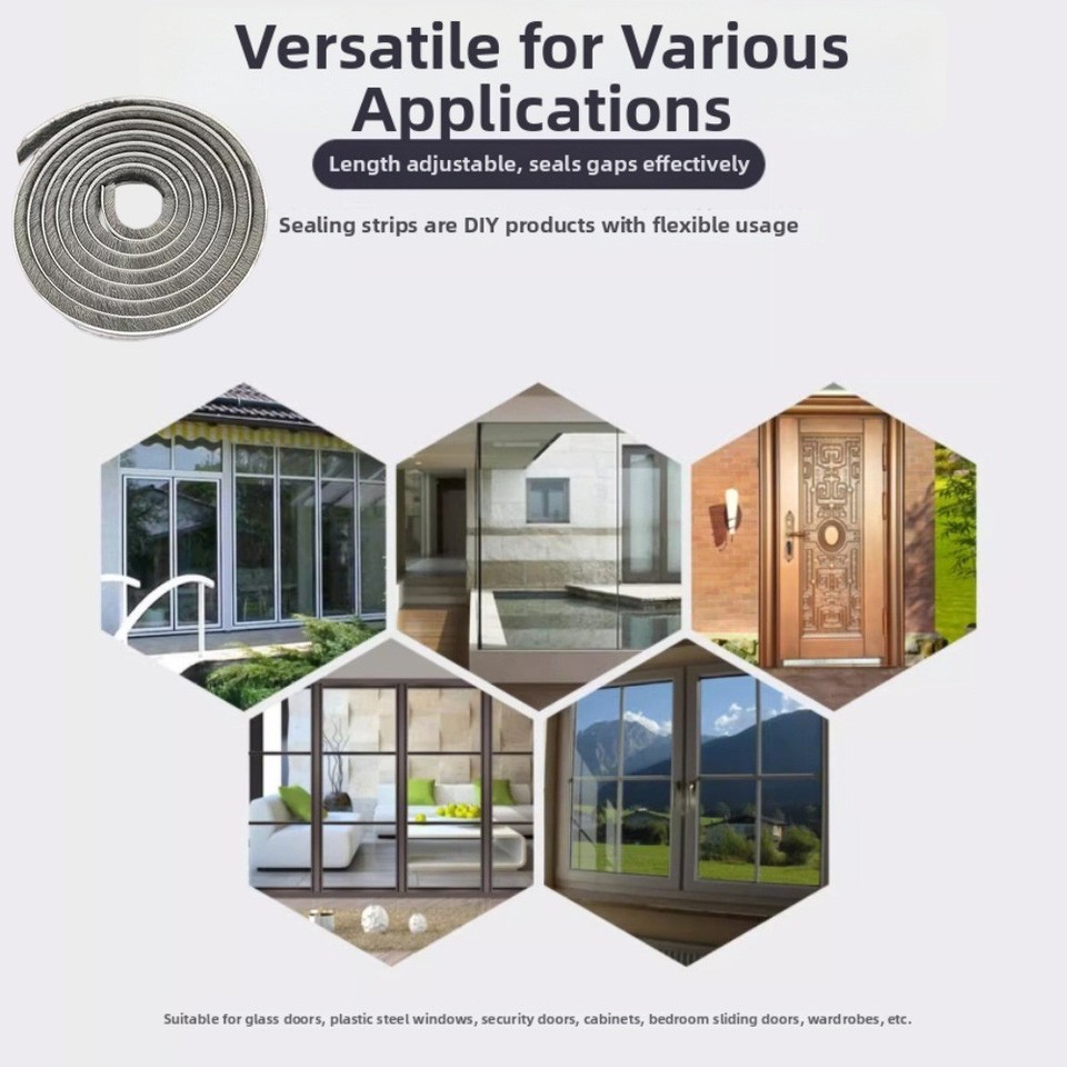 For Roller Shutter Brush Door Seal Sliding Door Seal Reduces Noise And ...
