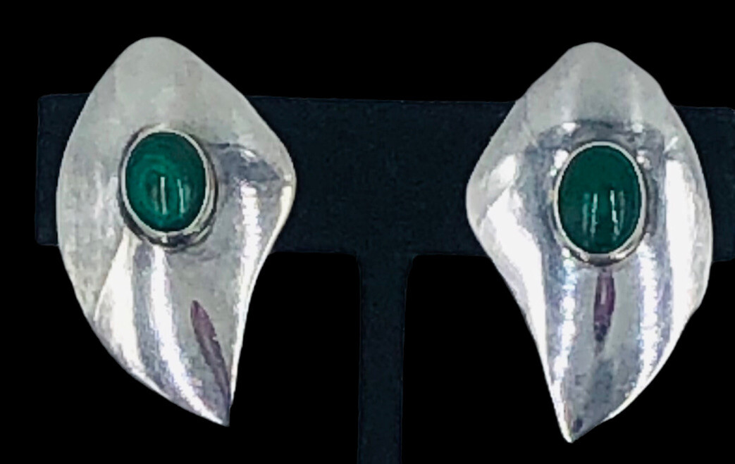 Native American Indian Sterling Silver Jefferson James Malachite ...