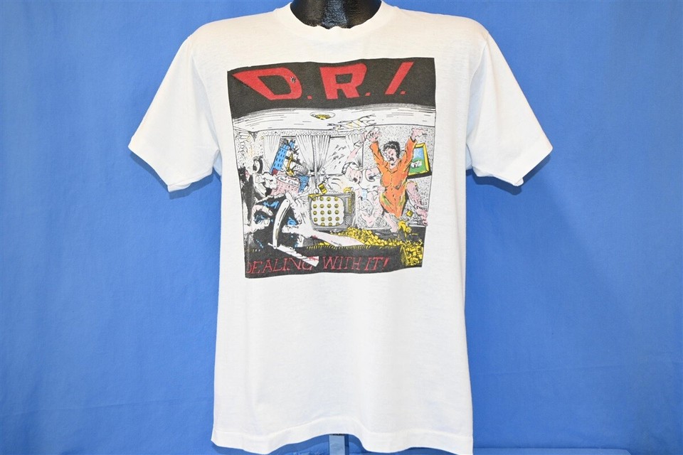 vintage 80s DRI DIRTY ROTTEN IMBECILES DEALING WITH IT HARDCORE PUNK t ...