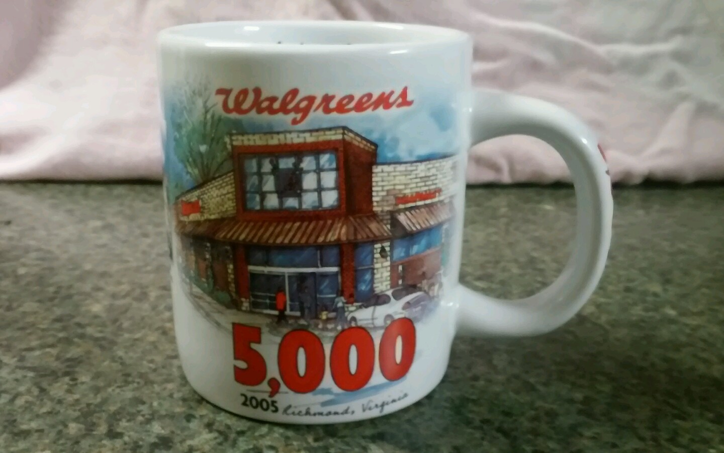 Walgreens 5000 store opening coffee tea cup mug Richmond Va 2005 ...
