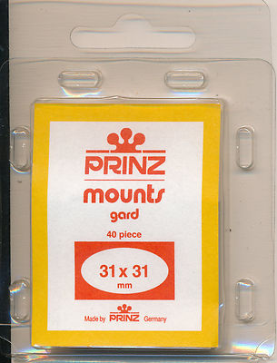 Prinz Stamp Mount 31/31mm - CLEAR - Pack of 40 CELEBRATE THE CENTURY ...