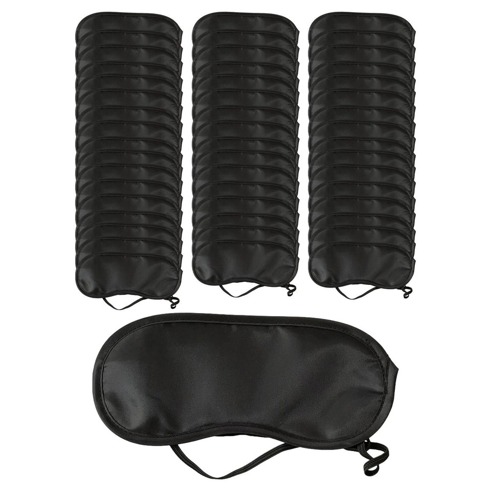 50 Pieces Sleeping Eye Mask Disposable Eye Shade Cover Elastic Band ...