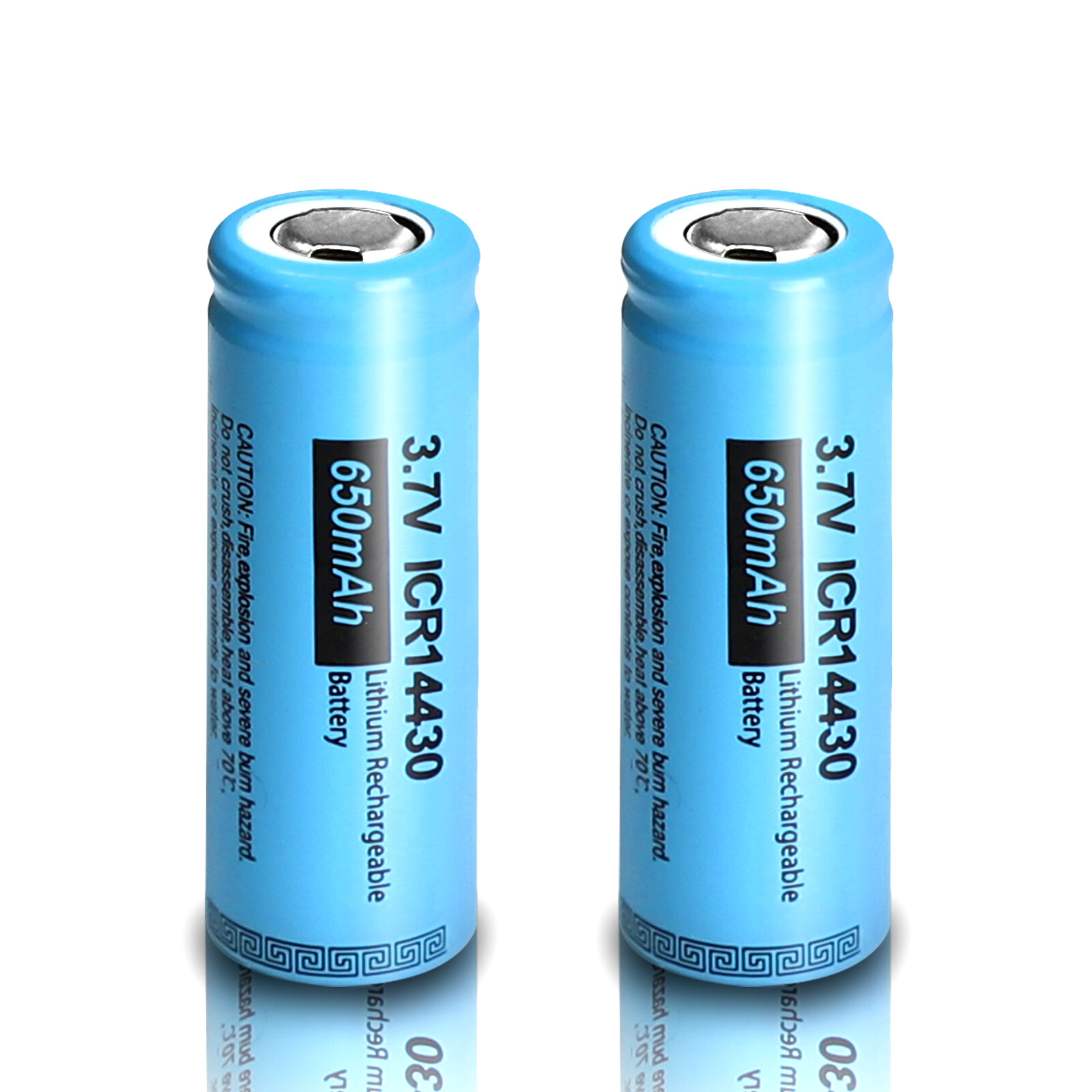 2pcs ICR 14430 600mAh 3.7V Li-ion Rechargeable Battery PKCELL | eBay