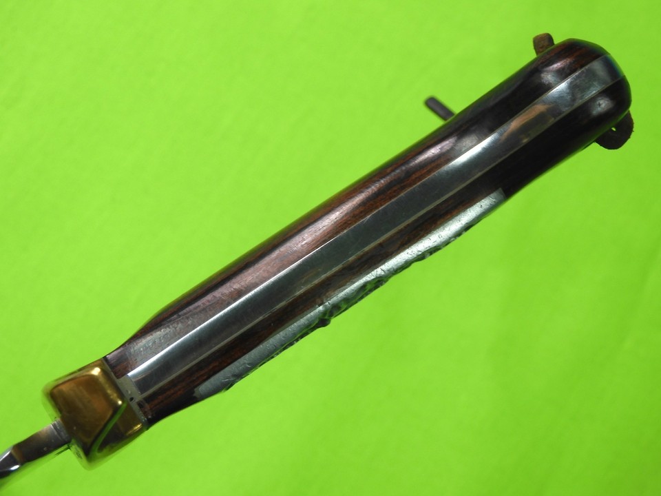 RARE Vintage US Olsen OK Deer Pewter Inlay Hunting Knife w/ Sheath | eBay