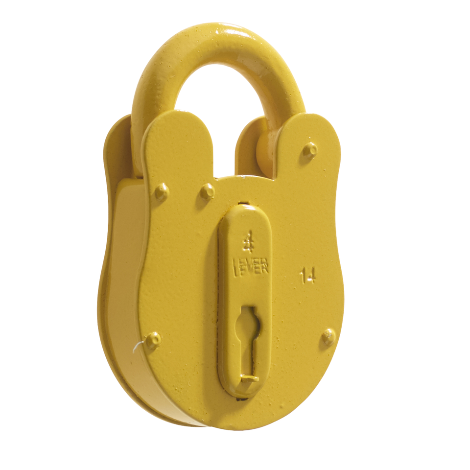 FB Padlock Fire Brigade FB FB11 FB14 Yellow +Extra Keys Available ...