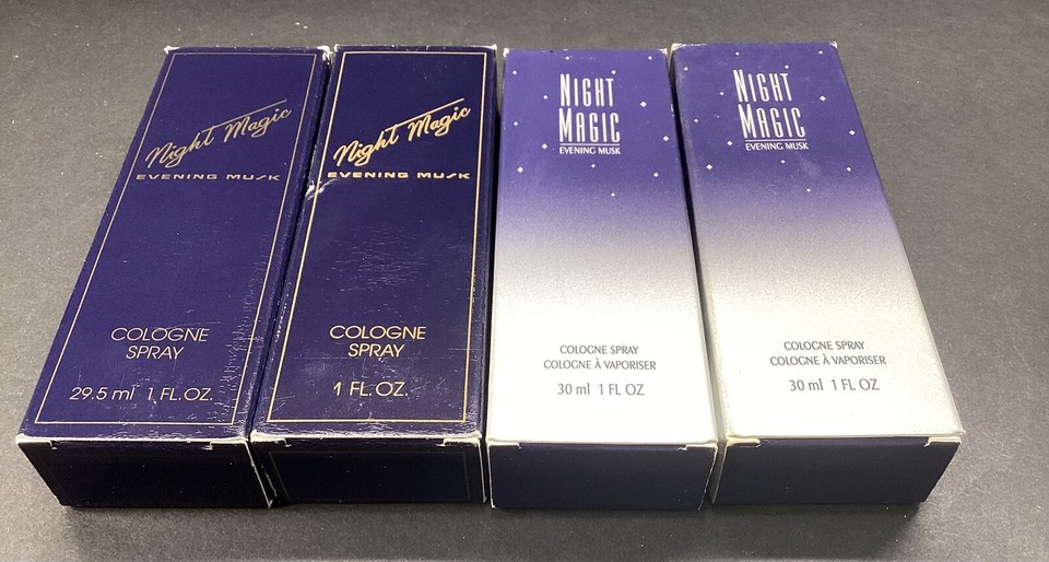 Avon Night Magic Cologne Spray 1 FL Oz New In Box 1998 Lot Of 2 / 1989 ...