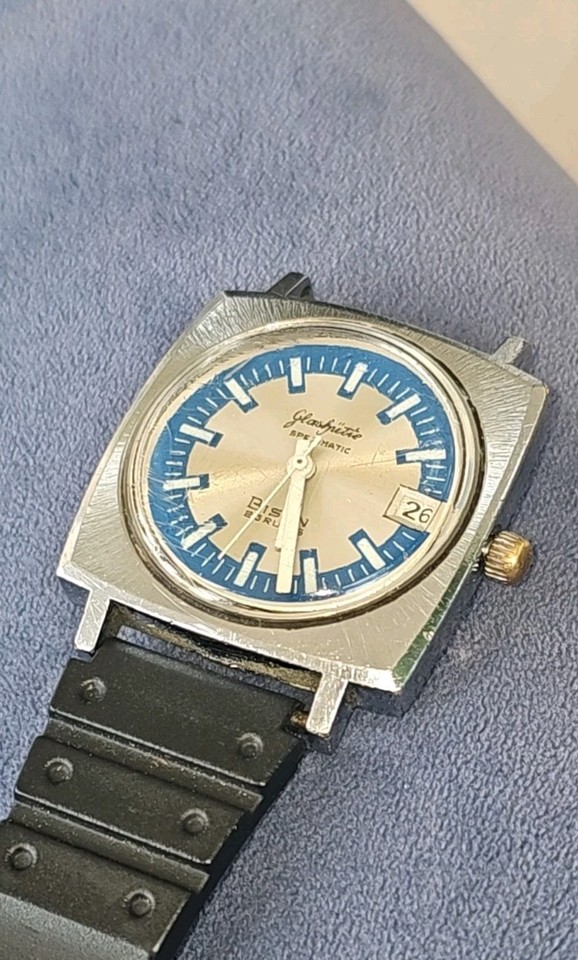 Glashutte original Spezimatic Bison Watch, Working In Good Vintage Con ...