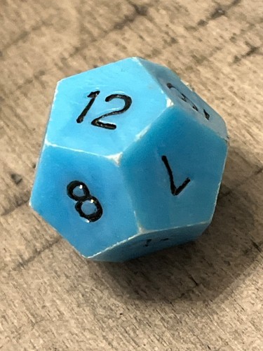 Original TSR HOLMES d12 blue rpg ad&d dice VERY WELL KEPT 062525@ | eBay