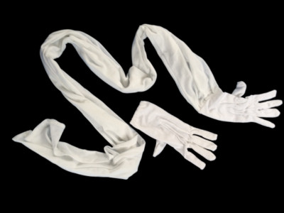 Funny GROWING WHITE CLOWN GLOVES Magic Trick Costume Gag Joke Prank ...