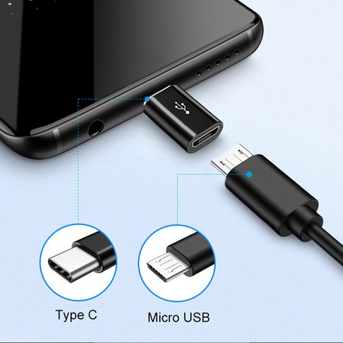 2pcs Micro Usb To Type C Sturdy Fast Charging Tablet Connector Phone ...