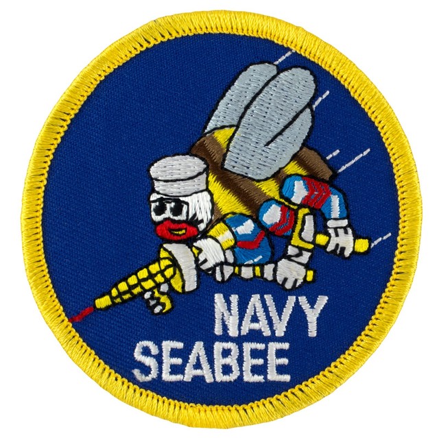 Navy Seabee Patch (166) 3" Round Embroidered Patch 70060 | eBay