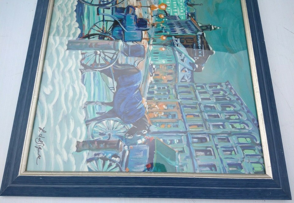 Littorio Del Signore Serigraph Place Jacques Cartier Signed European ...