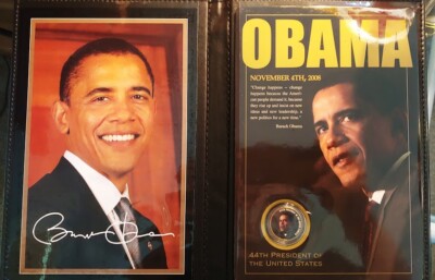 President Obama Coin In display 2008 United States Commemorative ...