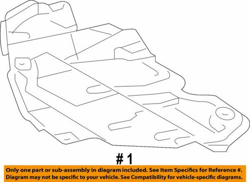 51441-06150 Toyota Cover, engine under, rh 5144106150, New Genuine OEM ...