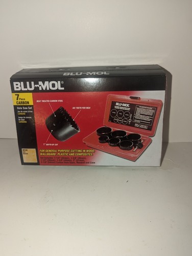 Blu-Mol 7 Piece Carbon Hole Saw Set - NIB | eBay