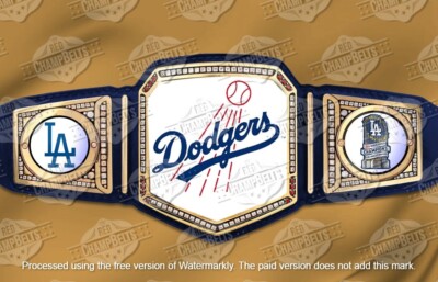 Los Angeles Dodgers MLB World Series Championship Belt Adult Size 2mm ...