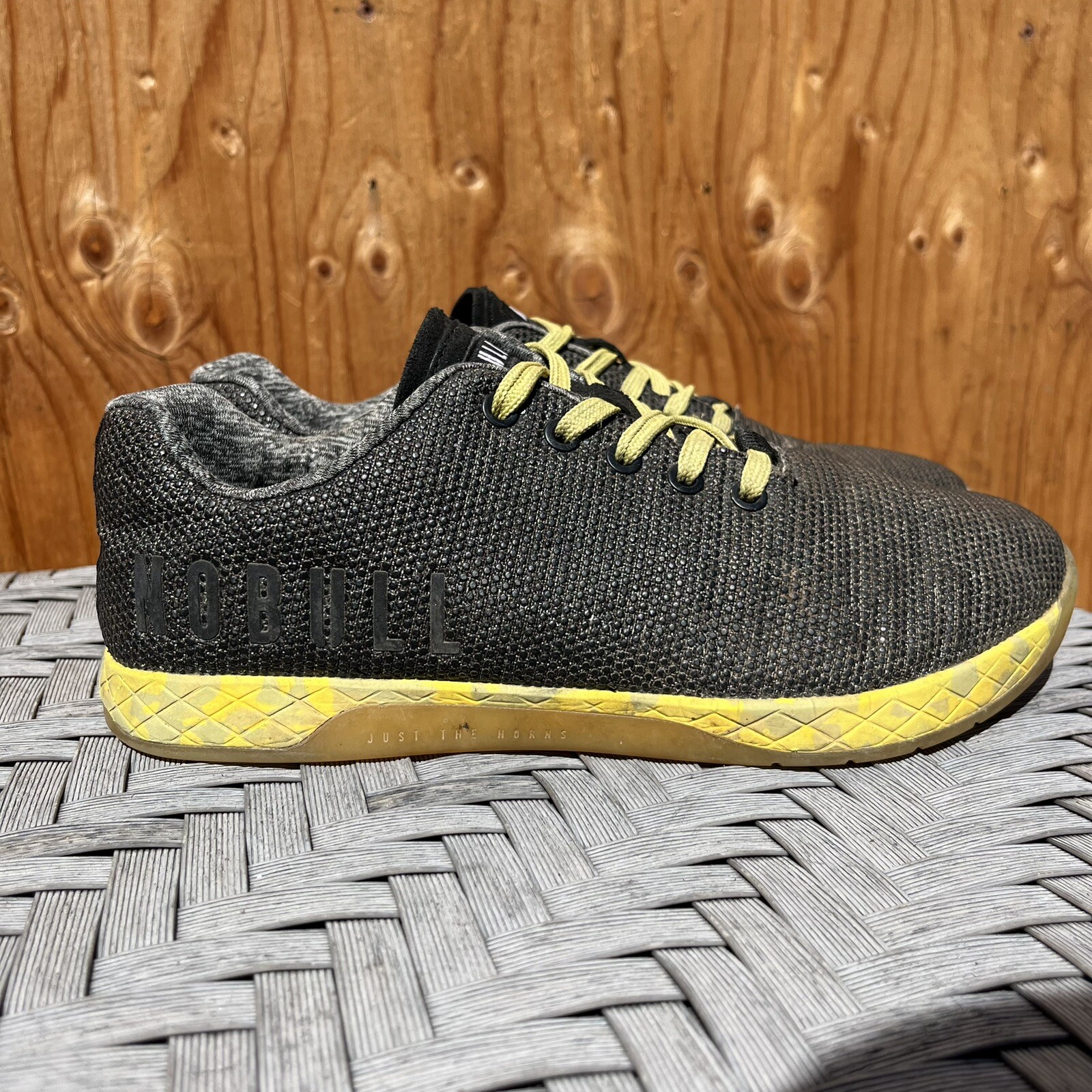 Nobull Project Shoes Men 8.5 Women 10 Trainer Low Sneakers Yellow Black ...