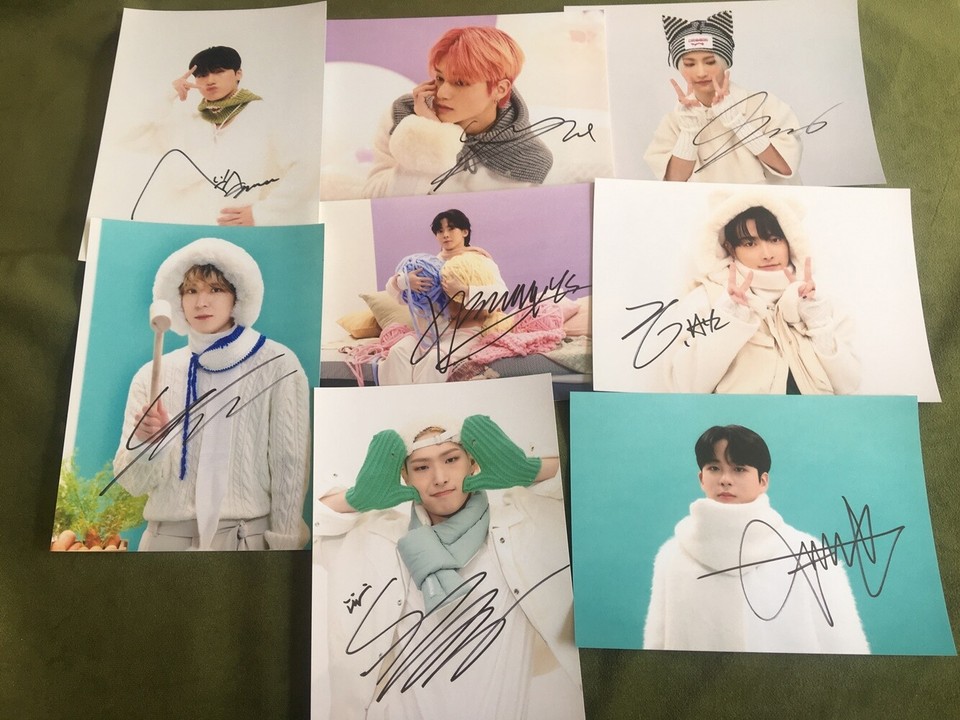 ATEEZ ateez Autographed Group Photo 5*7 K-POP Collection Gifts 2023A | eBay