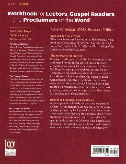 Workbook for Lectors, Gospel Readers, and Proclaimers of the Word® 2024 ...