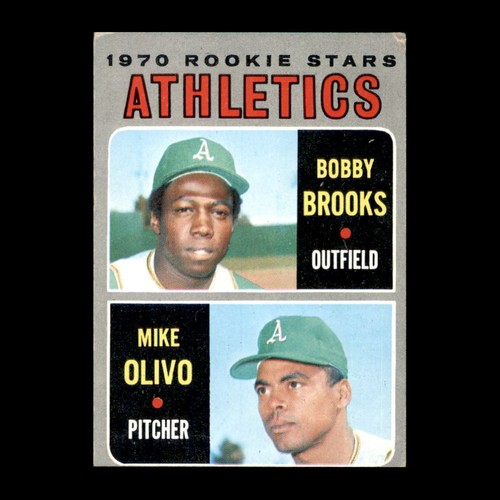 A's Rookies - Bobby Brooks Mike Olivo 1970 Topps Rookie Kansas City ...