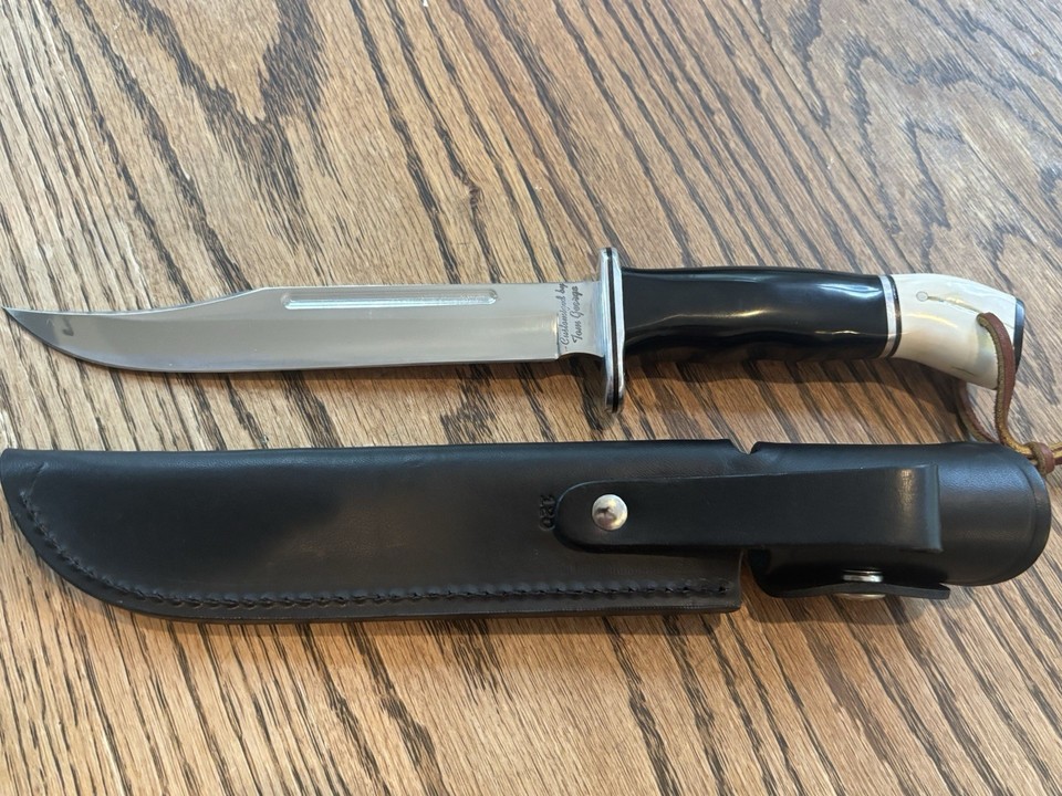 Custom Boone & Crocket Buck 120 knife by Tom George | eBay