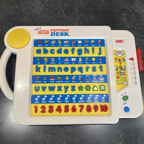 Vtech Talking Little Smart Alphabet Desk Vintage 90s Learning Toy Works ...