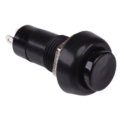 Black Round On/Off Latching Push Button Switch SPST | eBay