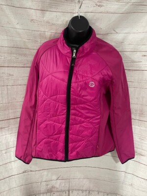Giacca Sport Magenta Pink Women's Quilted Full Zip Jacket Size M | eBay