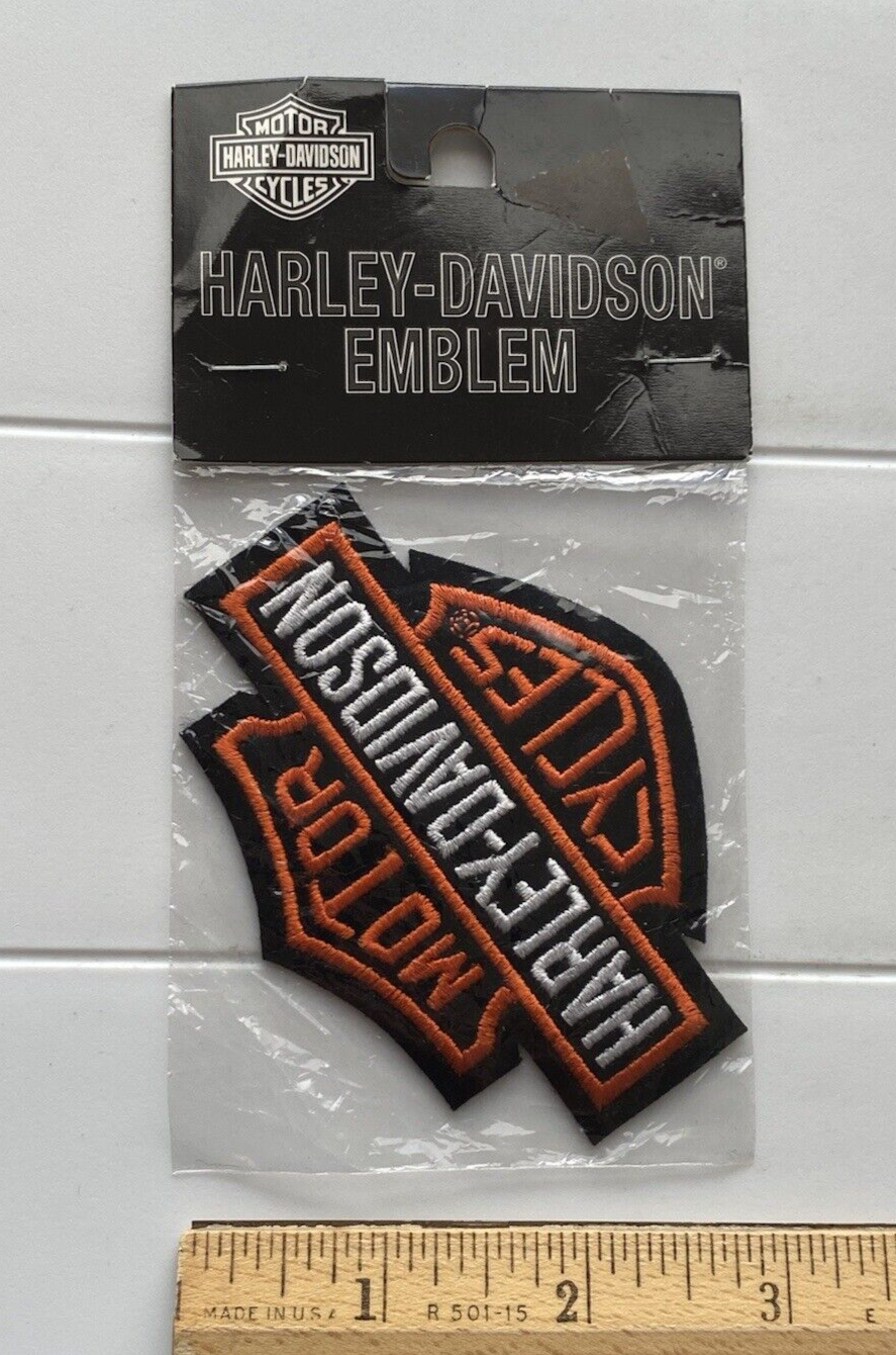 NIP Harley Davidson Motorcycles Logo Emblem Crest Souvenir Embroidered ...