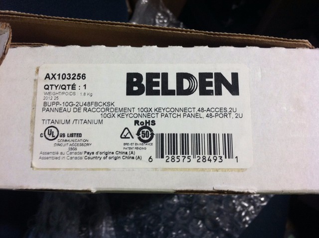 Belden AX103256 48 Port Patch Panel for sale online | eBay