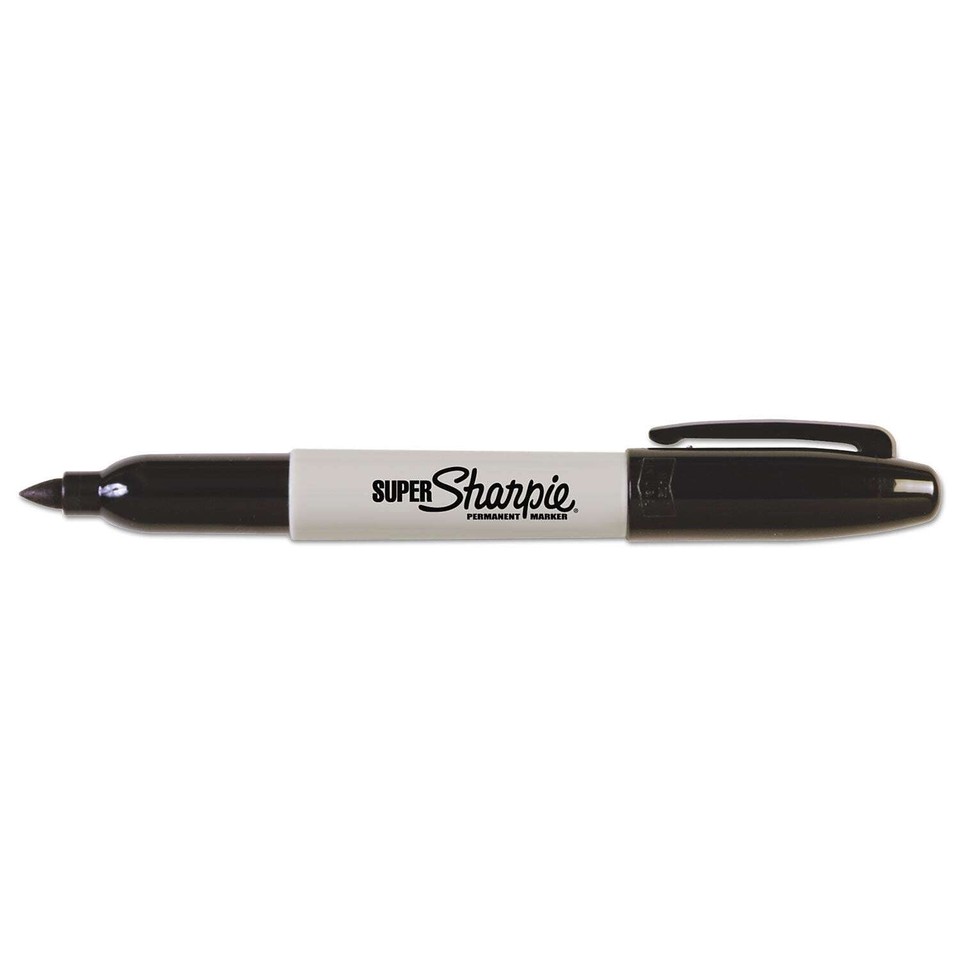 Sharpie Super Permanent Markers Fine Point Black Dozen 33001 | eBay