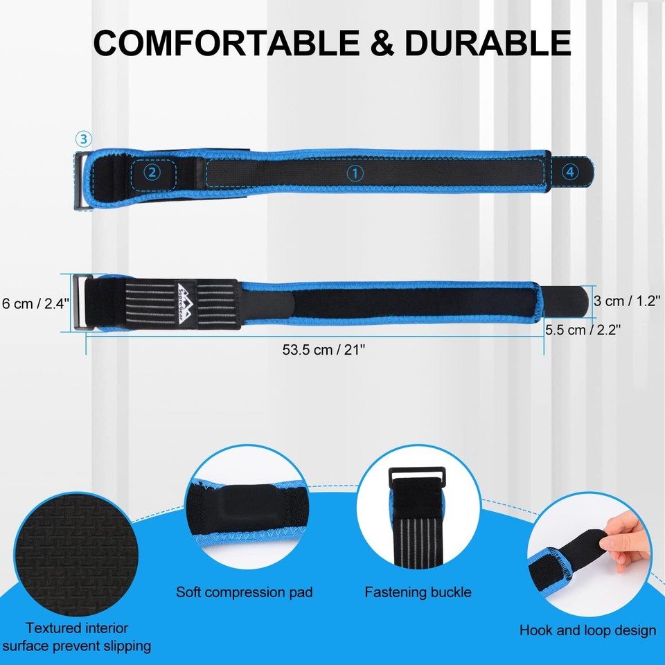 IT Band Strap Adjustable Iliotibial Band - Knee Thigh Hip & ITB ...