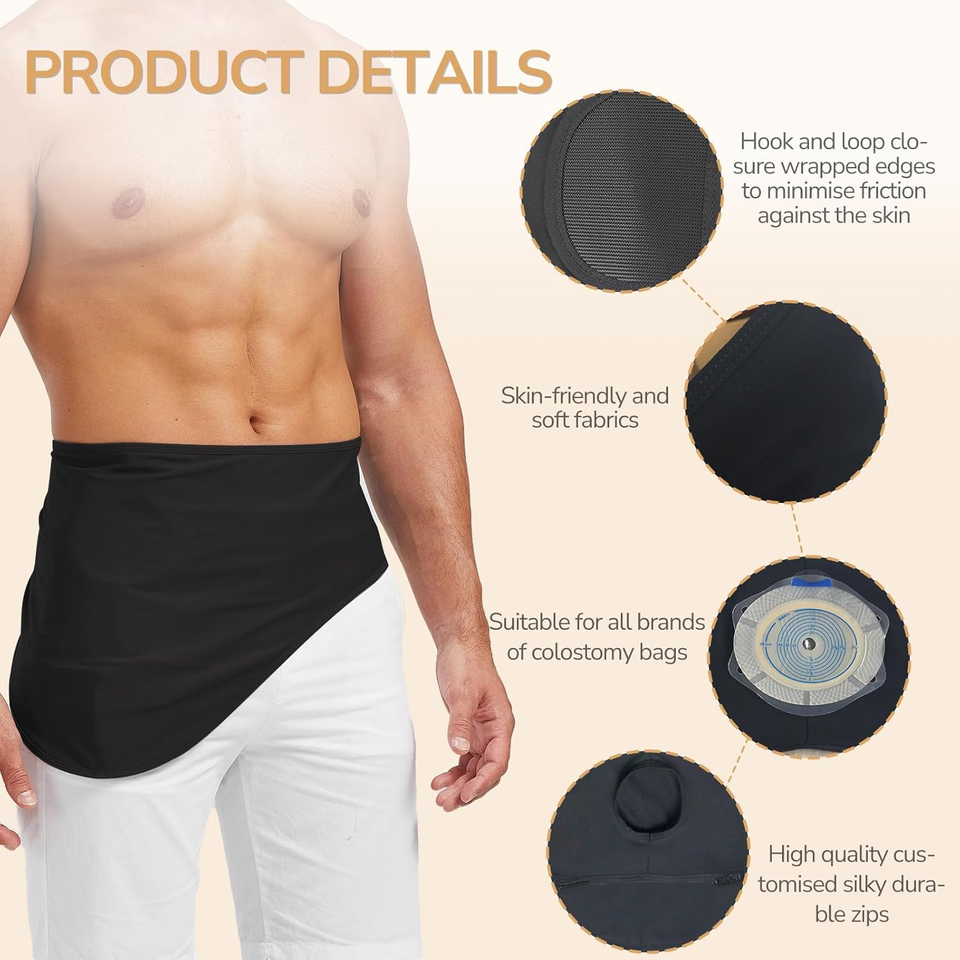 Ostomy Belt, Ostomy Supplies, Ostomy Support Belt Stealth Belt for ...