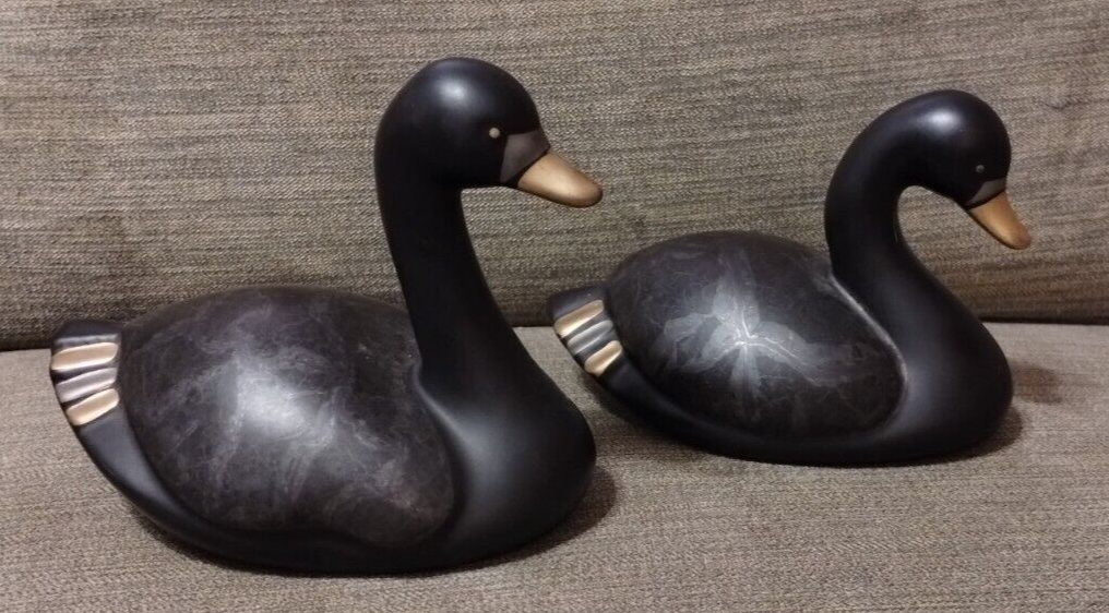 Vintage Elegant Ceramic Duck Pair - Gilde Handwerk - Germany ...